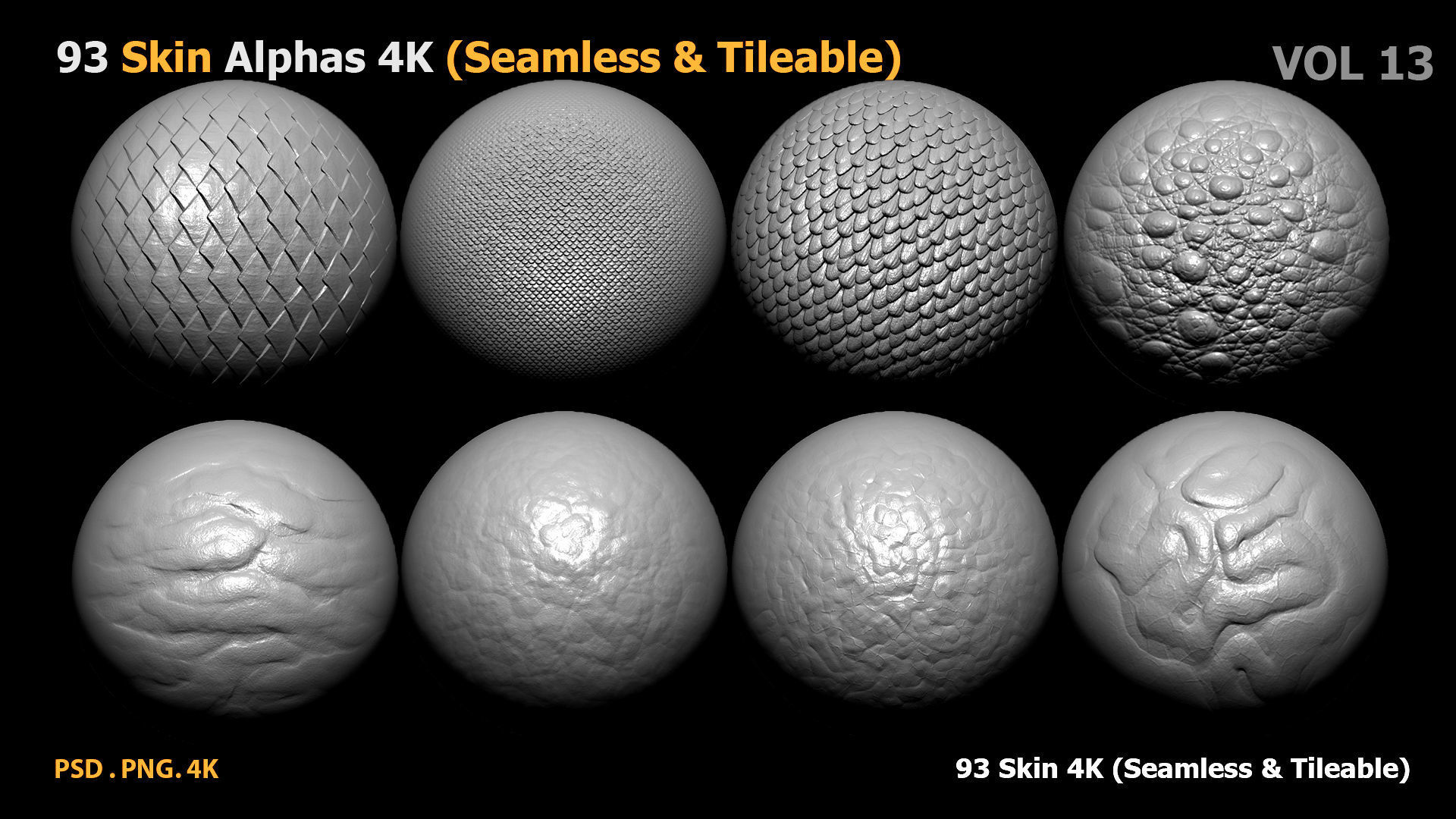93 Skin Alphas Seamless Tileable Texture | CGTrader