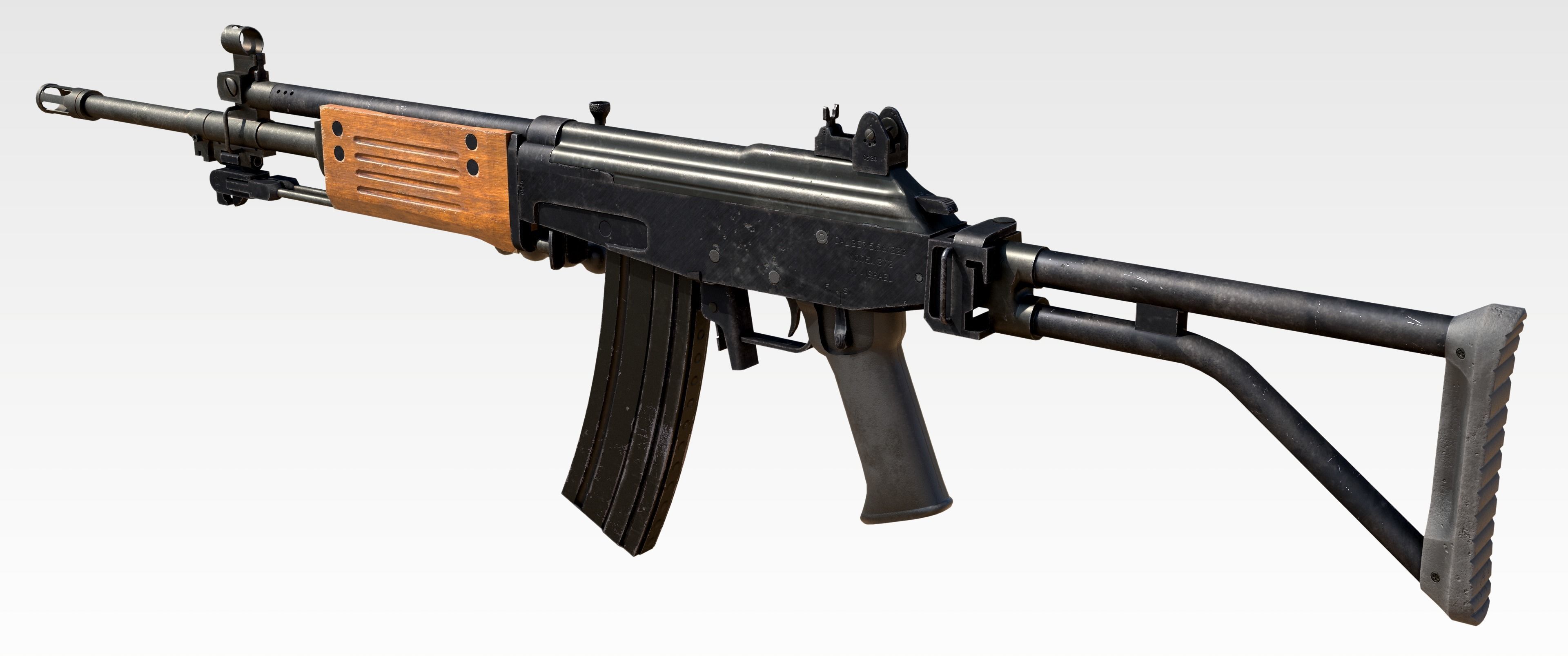 3D model IMI Galil ARM 556 Assault Rifle VR / AR / low-poly | CGTrader