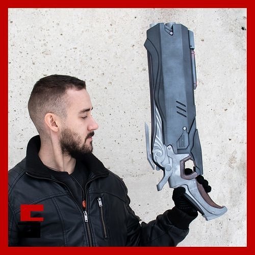 Overwatch Hellfire shotgun Prop Cosplay 3D model 3D printable | CGTrader
