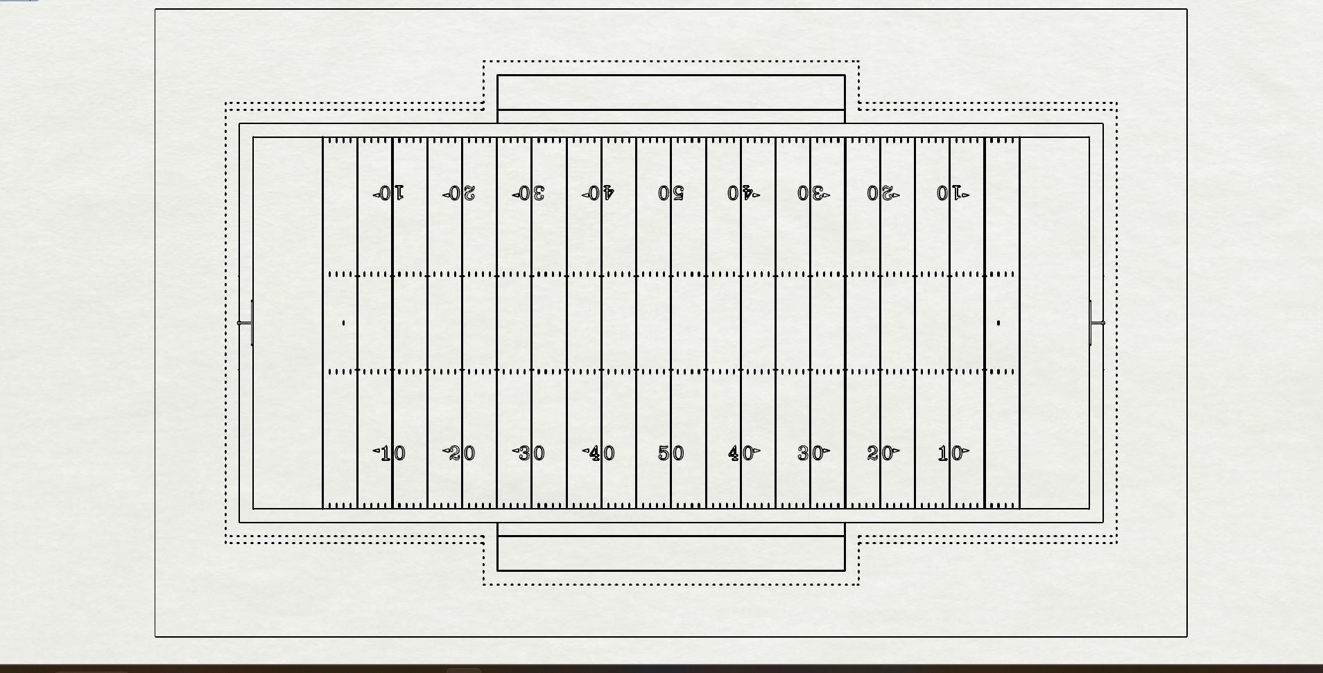 3D model American Football Field-College version VR / AR / low-poly ...