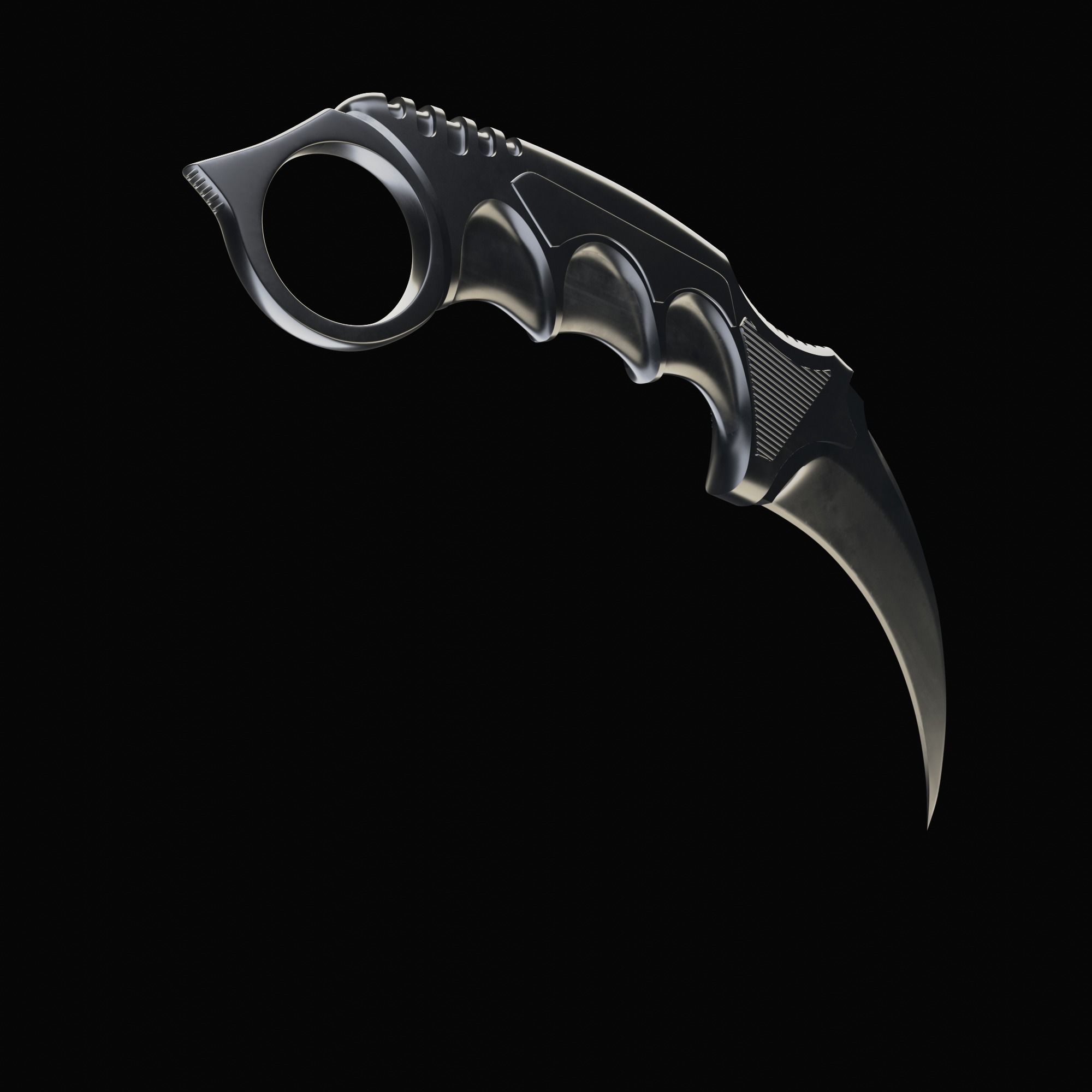 Karambit CS GO Knife Counter-Strike Global Offensive 3D model 3D ...