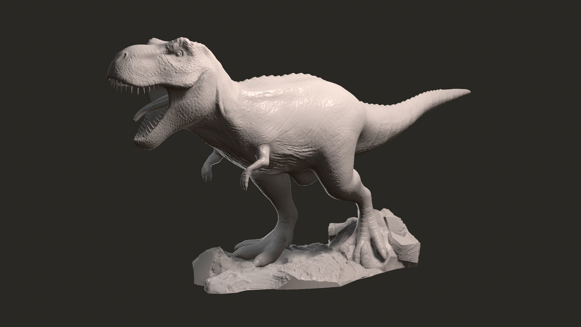 T-Rex - Jurassic 3D model 3D printable | CGTrader