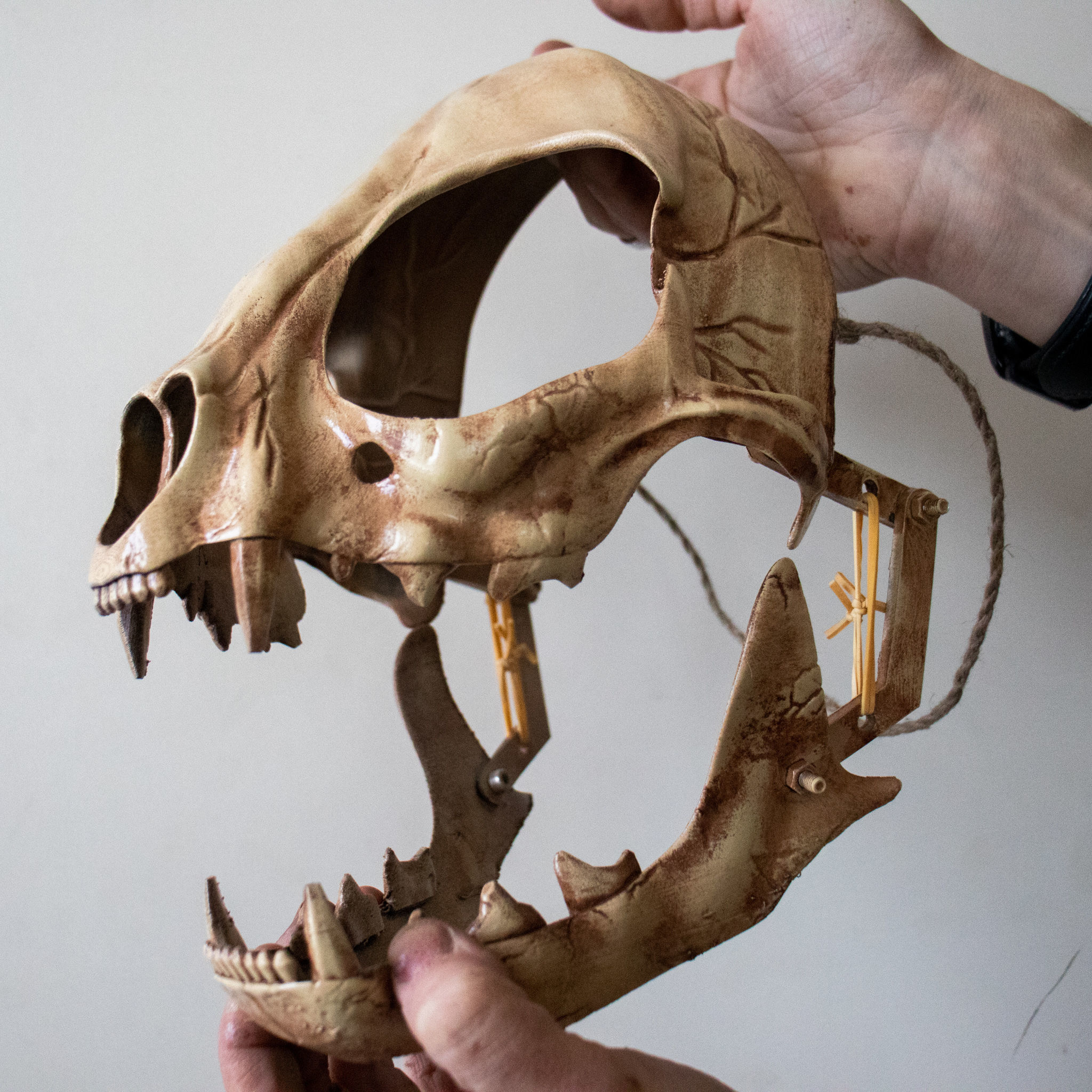 Cat Skull Mask ARTICULATED 3D model 3D printable | CGTrader