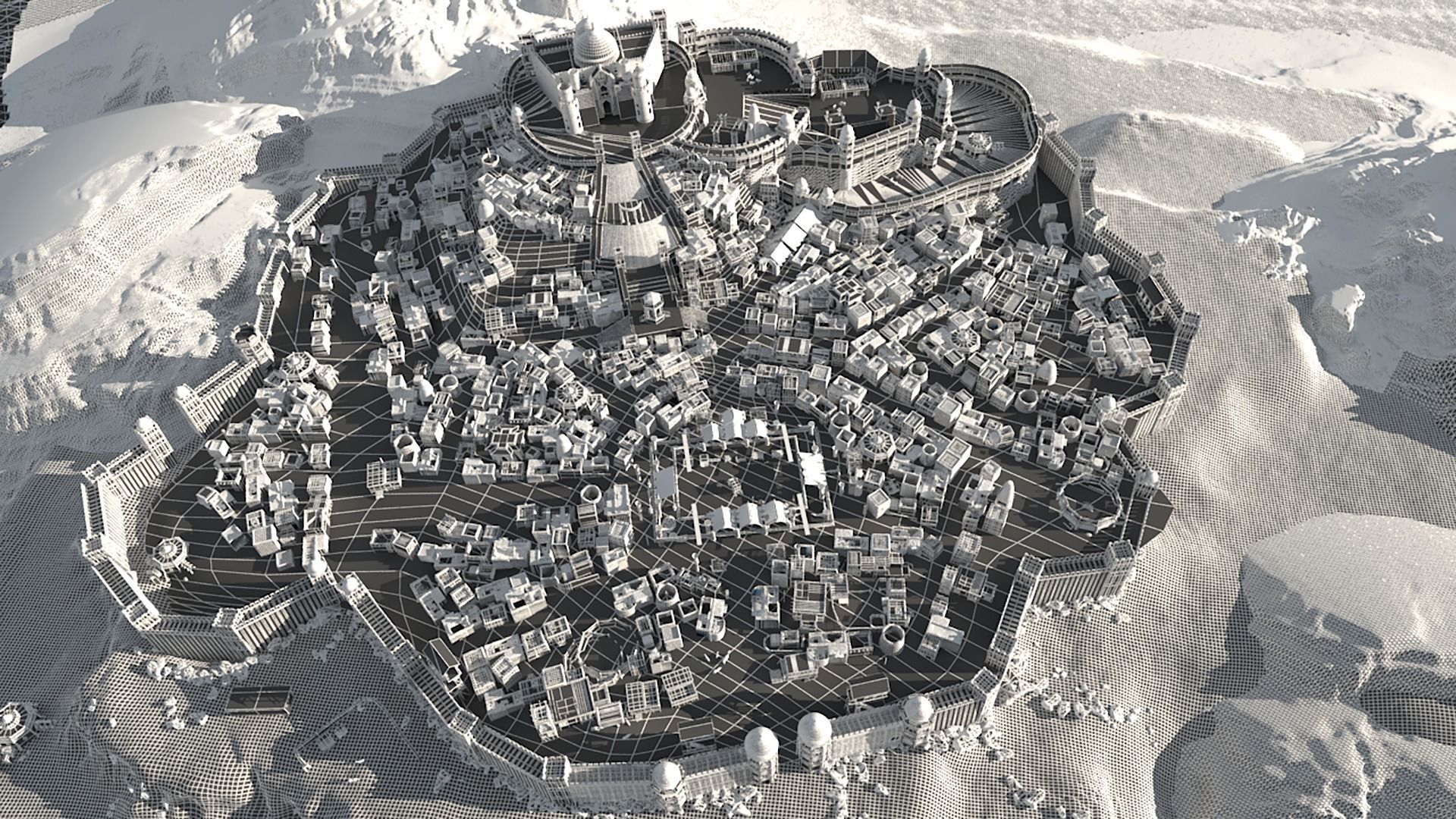 MiddleEast City Fantasy Desert Arab City 3D model | CGTrader