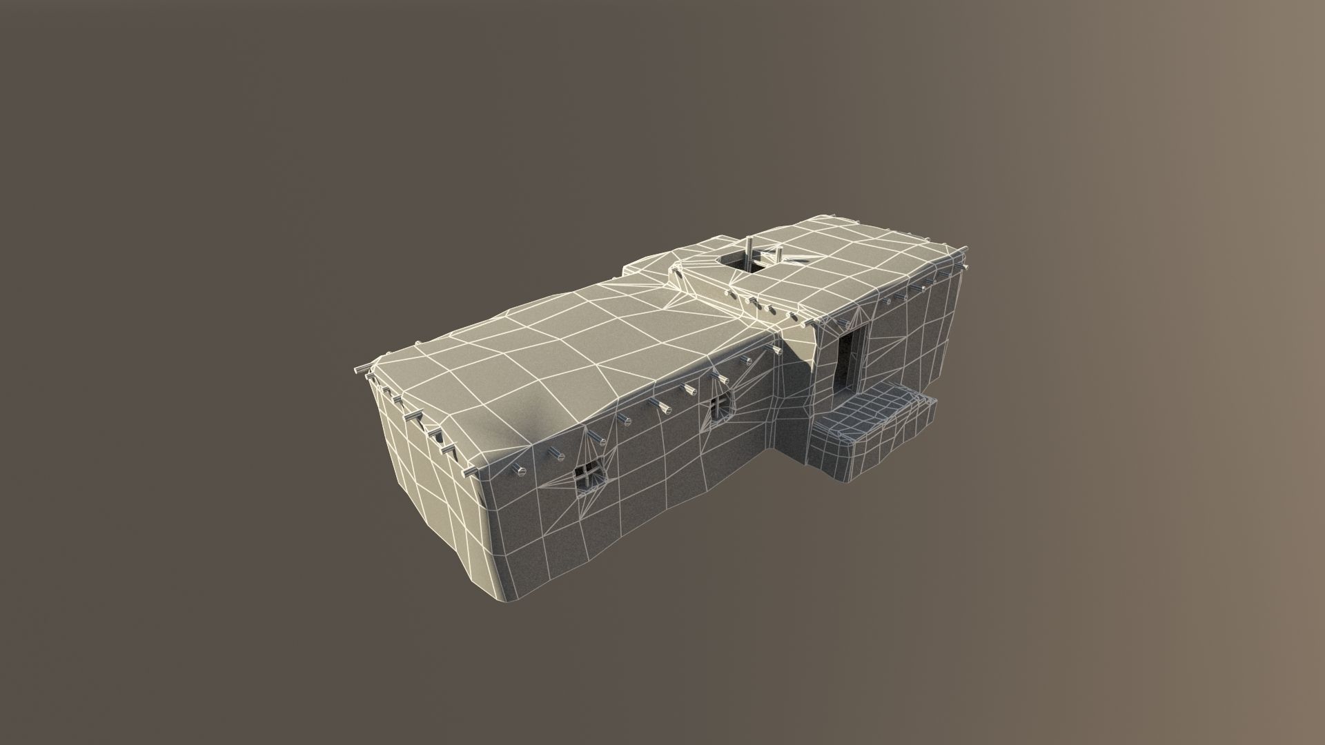 3D model Afghanistan Middle East Village Town Houses VR / AR / low-poly ...