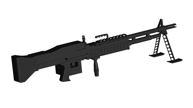 M60 machine gun 3D model | CGTrader