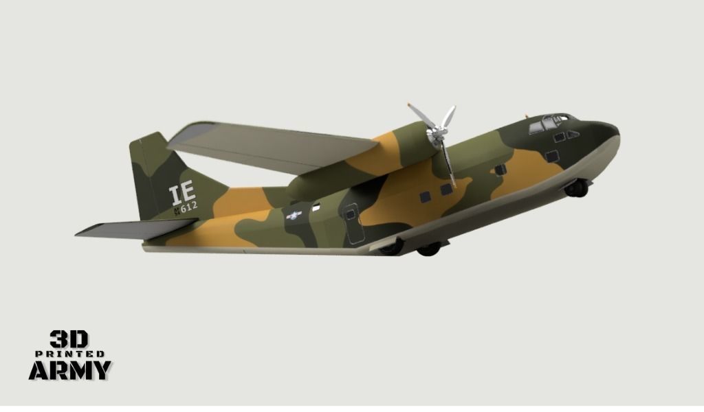 Fairchild C-123 Provider - STL files for 3D printing 3D model 3D ...