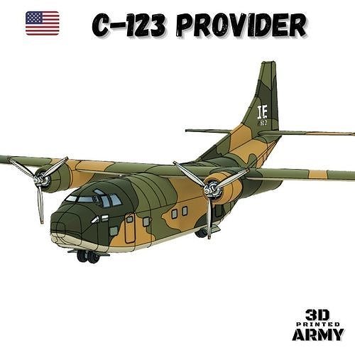 Fairchild C-123 Provider - STL files for 3D printing 3D model 3D ...