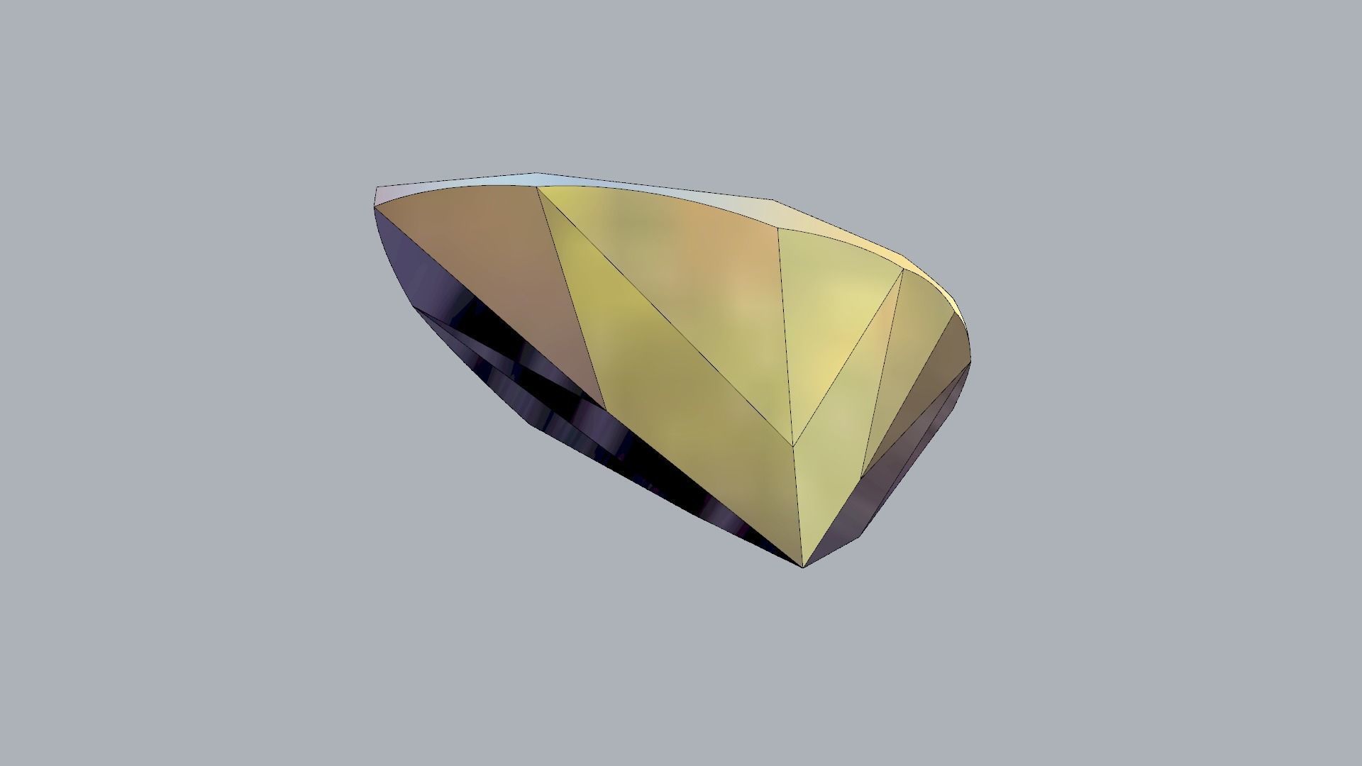 Classic Pear gemstone 3D model 3D printable | CGTrader