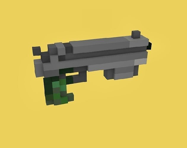 Minecraft Pistol Pixel Art