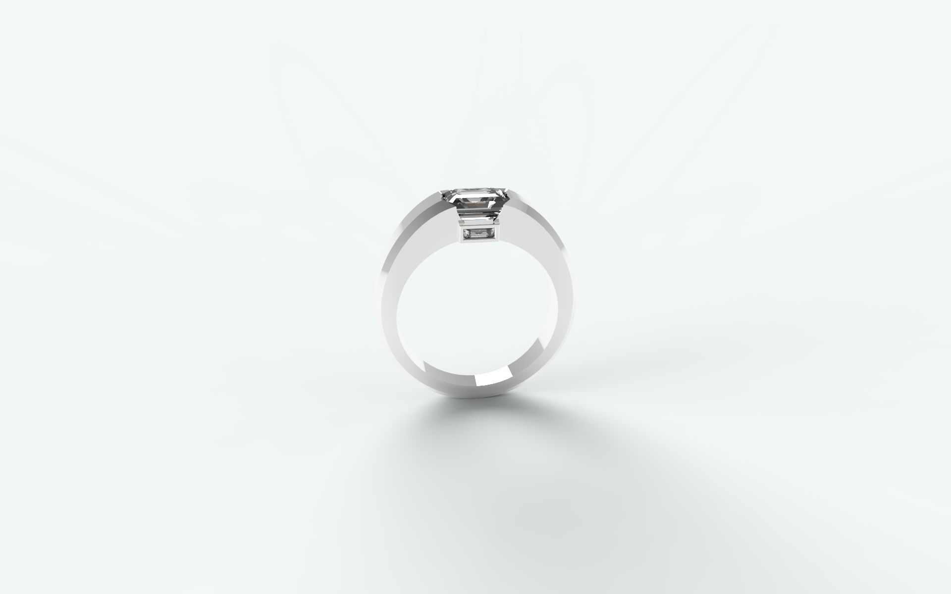 Signet ring 3D model 3D printable | CGTrader