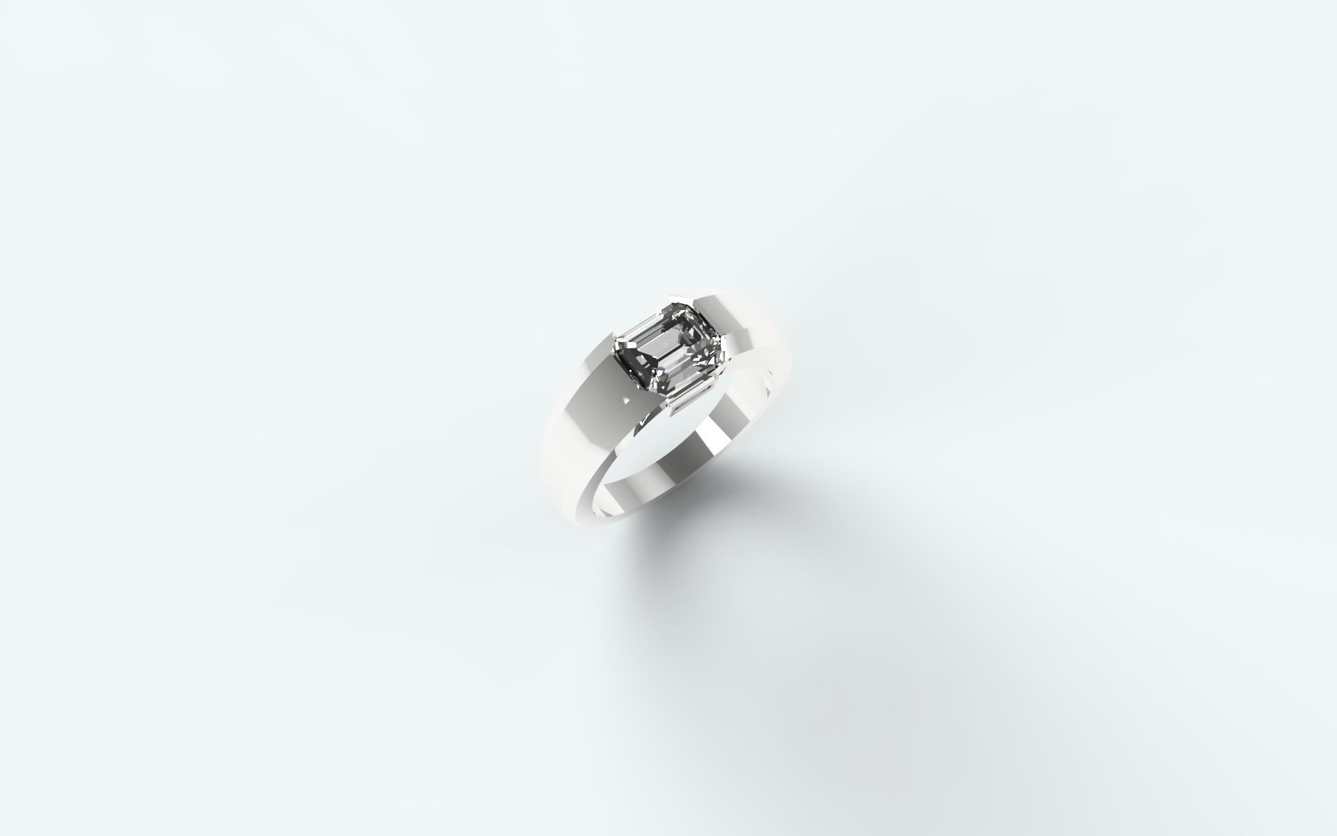 Signet ring 3D model 3D printable | CGTrader