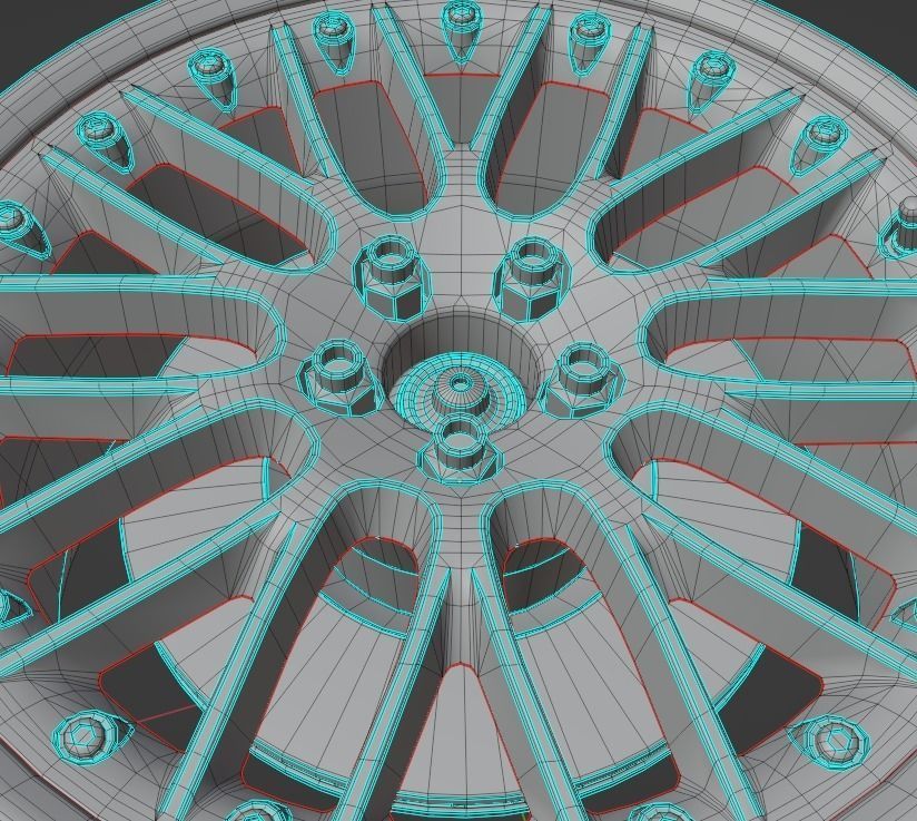 3D model Speedline - 2 Piece Wheels - Game Ready VR / AR / low-poly ...