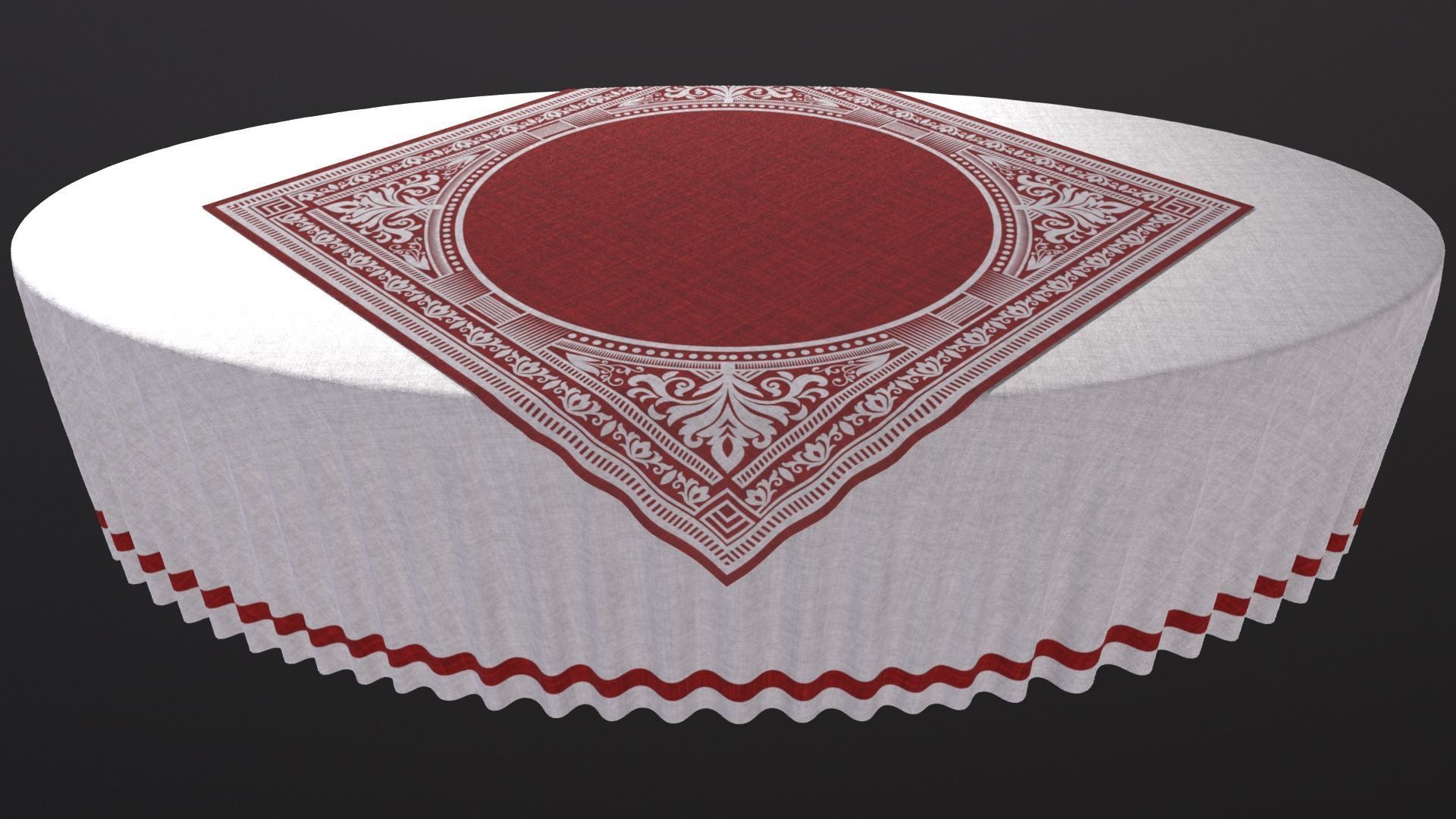 Table Cloth Set free VR / AR / low-poly 3D model | CGTrader