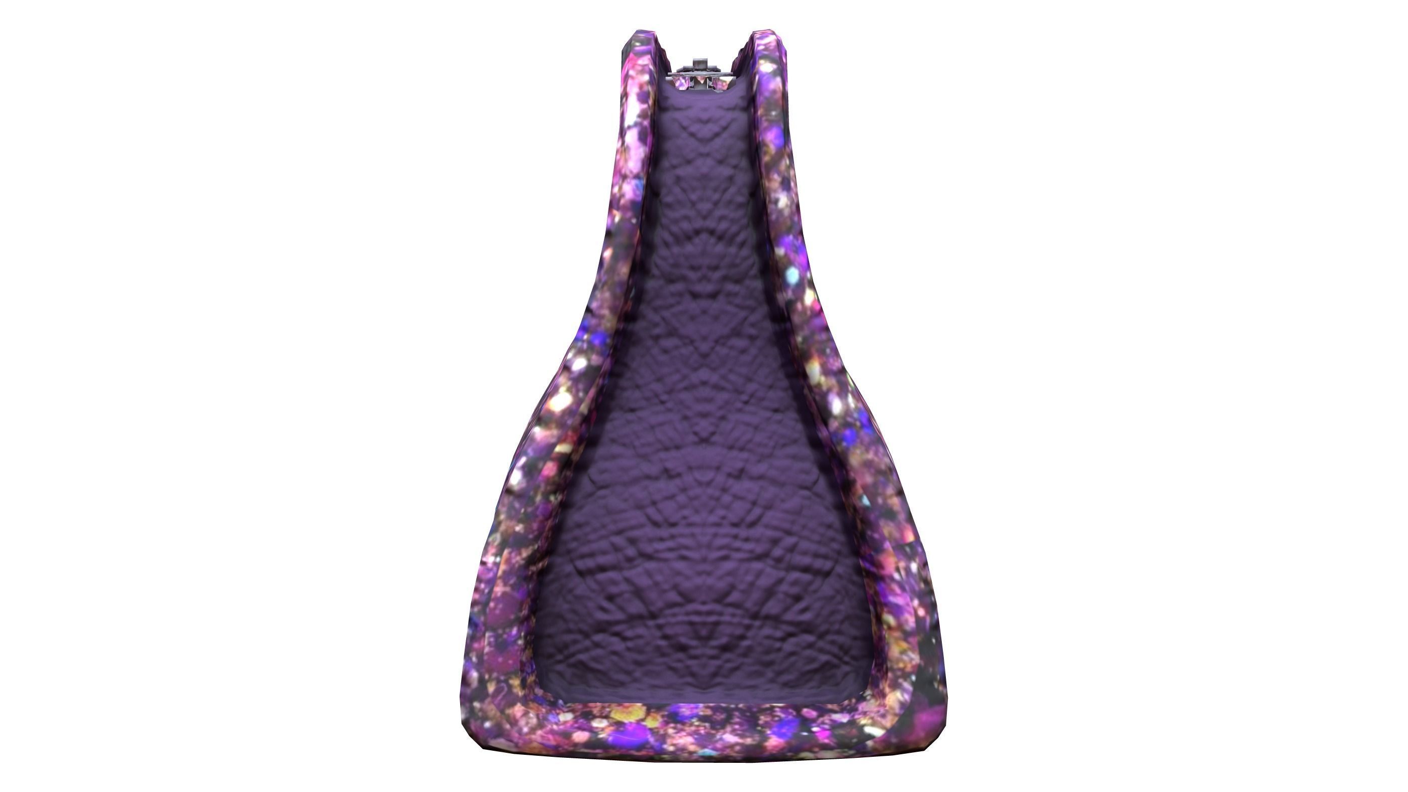 3D model Glittery Purple Hand Purse VR / AR / low-poly | CGTrader