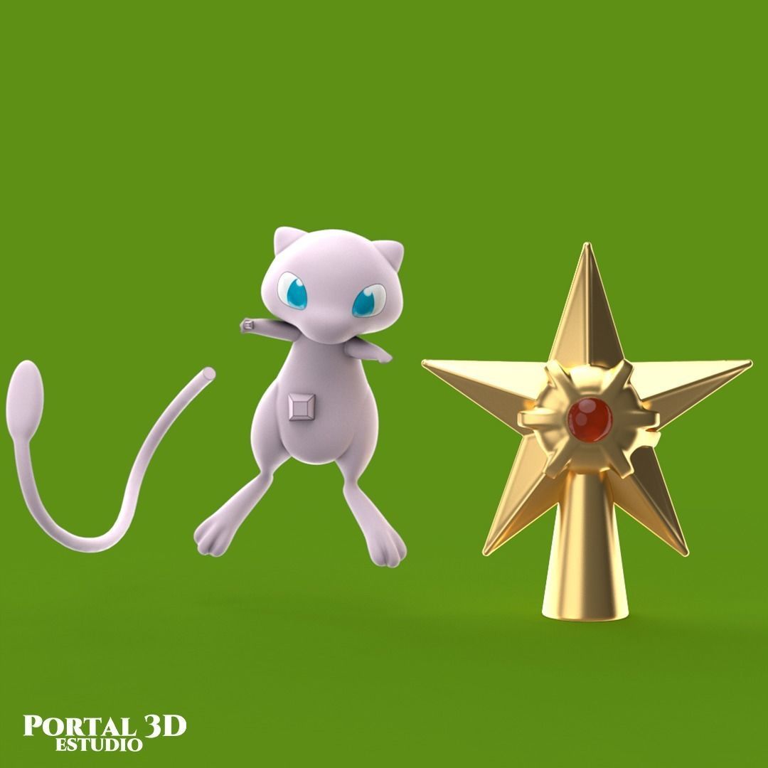 MEW Christmas star 3D model 3D printable | CGTrader