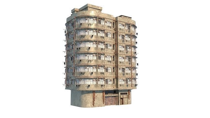 Hong Kong Building 3D model | CGTrader