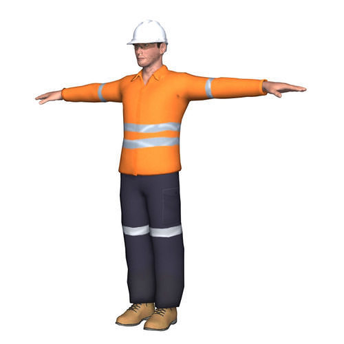 3D model Mining Construction Worker 3D model VR / AR / low-poly | CGTrader
