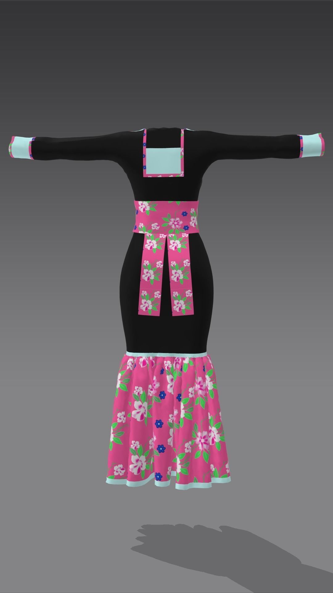female fashion cartoon 3d outfit 3D model | CGTrader