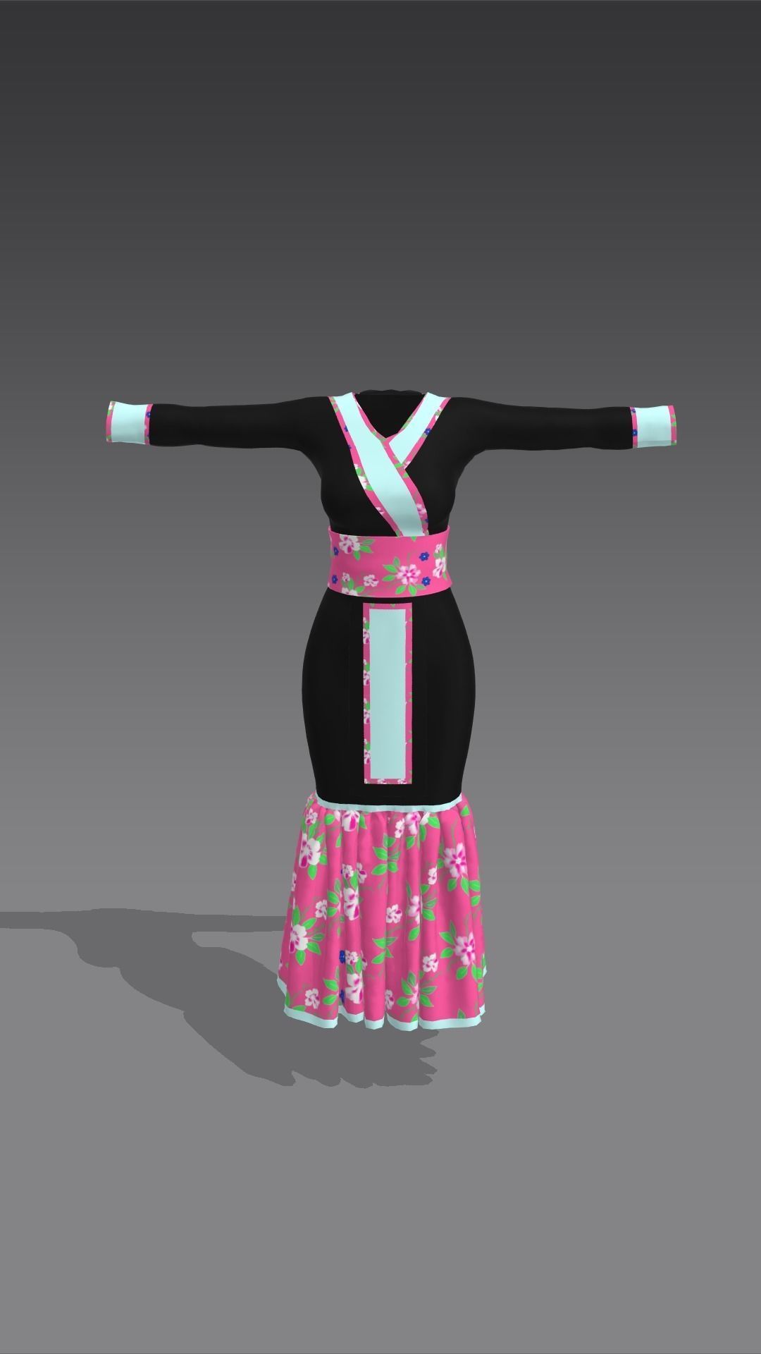 female fashion cartoon 3d outfit 3D model | CGTrader