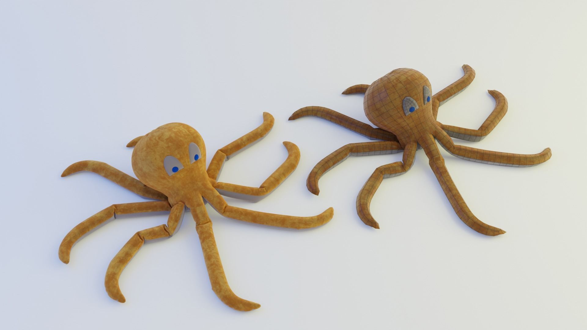 3D model Octopus Plush VR / AR / low-poly | CGTrader