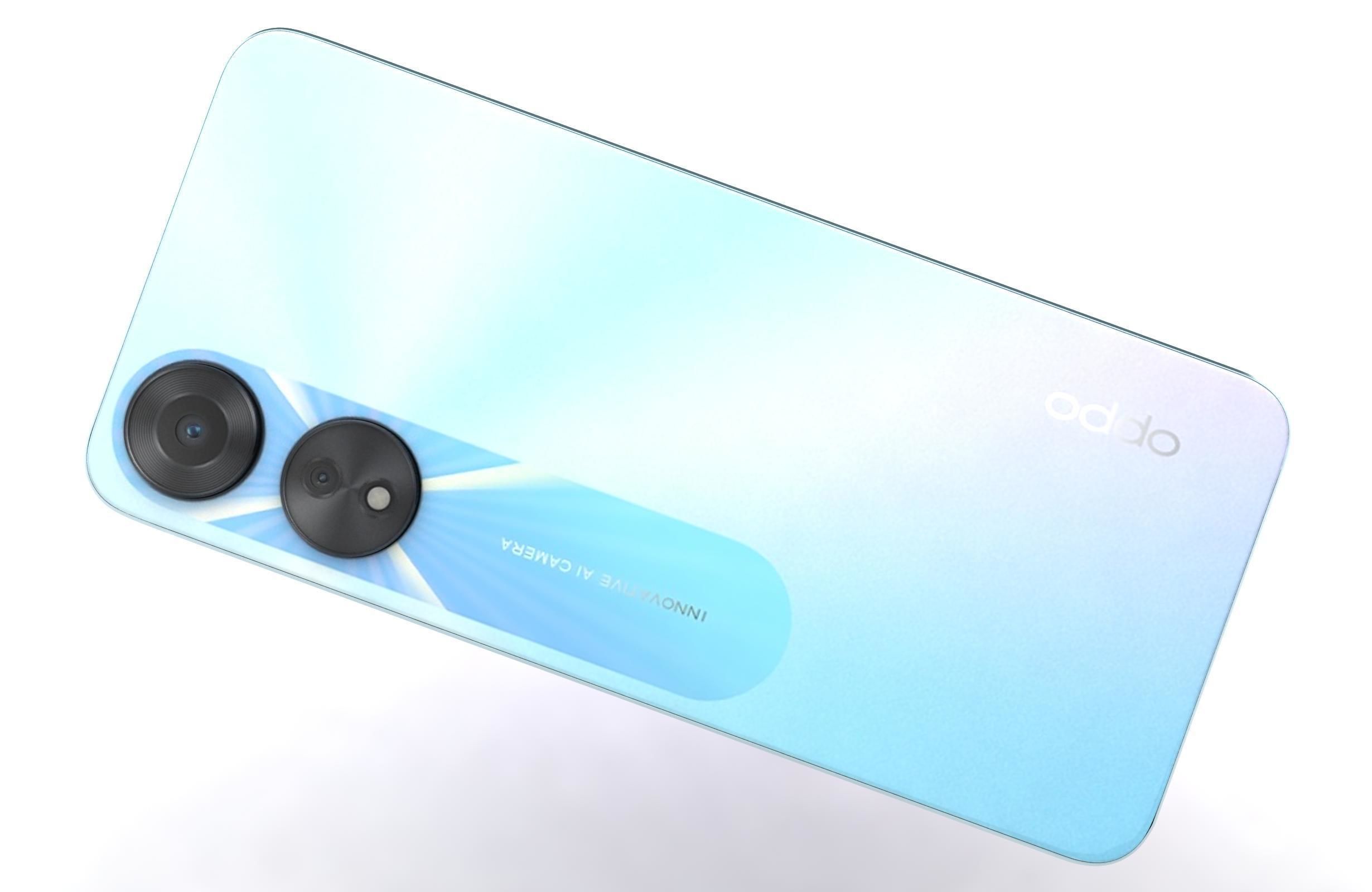 3D model Oppo A58 Blue VR / AR / low-poly | CGTrader