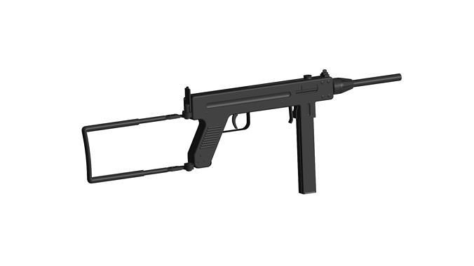 Madsen M-50 submachine gun 3D model | CGTrader