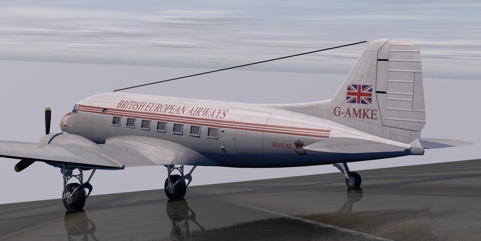Douglas DC-3 Airliner 3D model | CGTrader