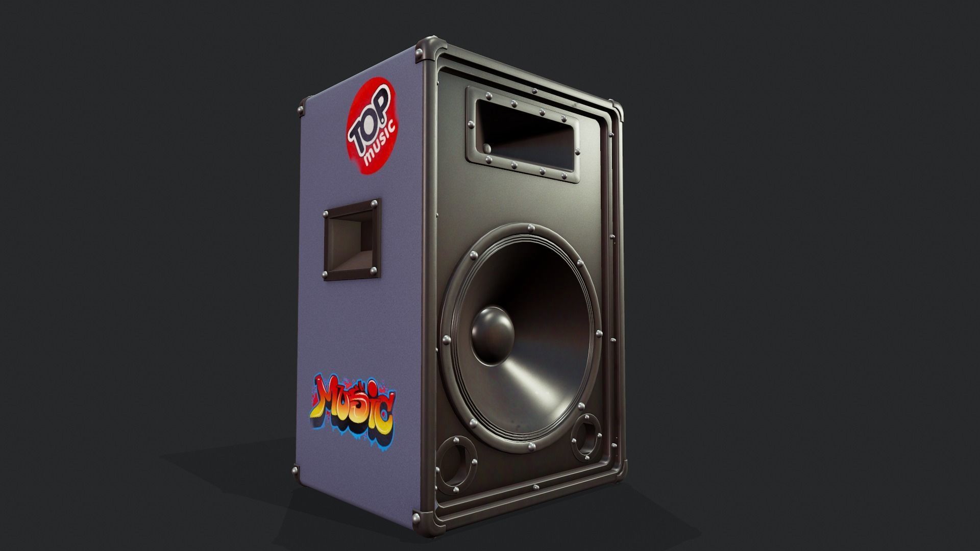 3D model Sound Column - Tutorial Included VR / AR / low-poly | CGTrader