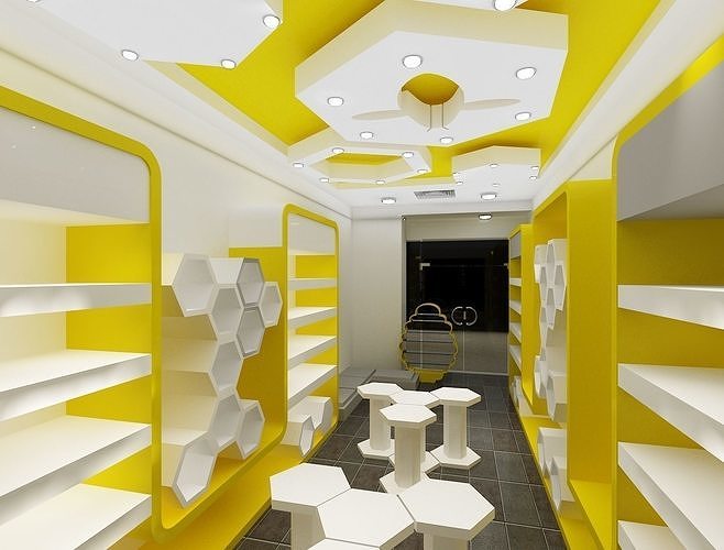 Interior Shop Market 3D model | CGTrader