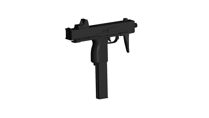 TEC-9 submachine gun 3D model | CGTrader