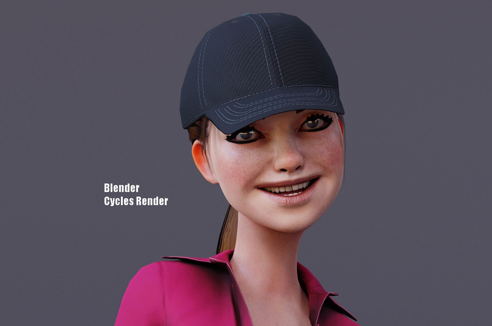 3D model Kristen Cartoon Girl Rig V2 VR / AR / low-poly | CGTrader
