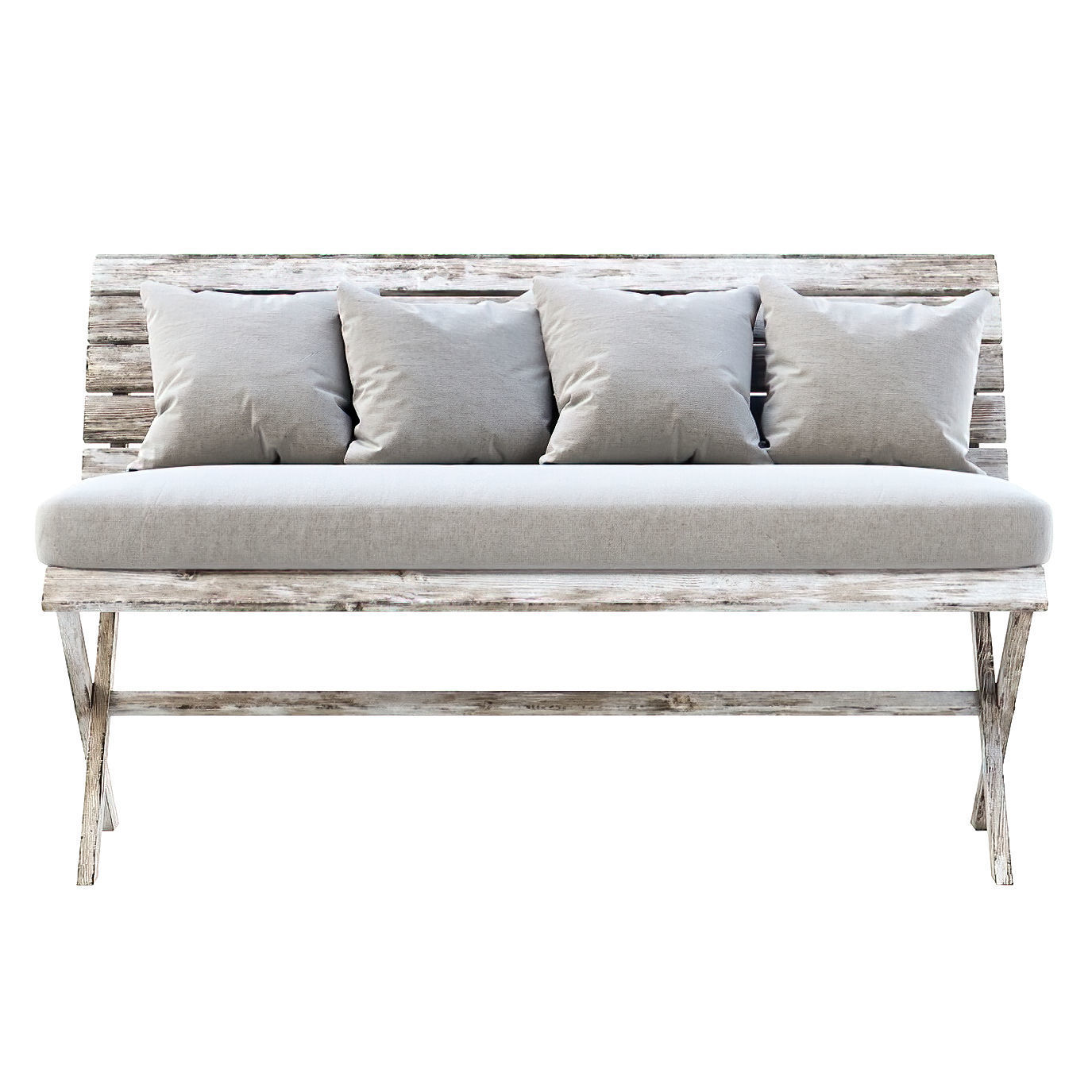 Eric Wooden Garden Bench SD16 by Bpoint Design 3D model | CGTrader