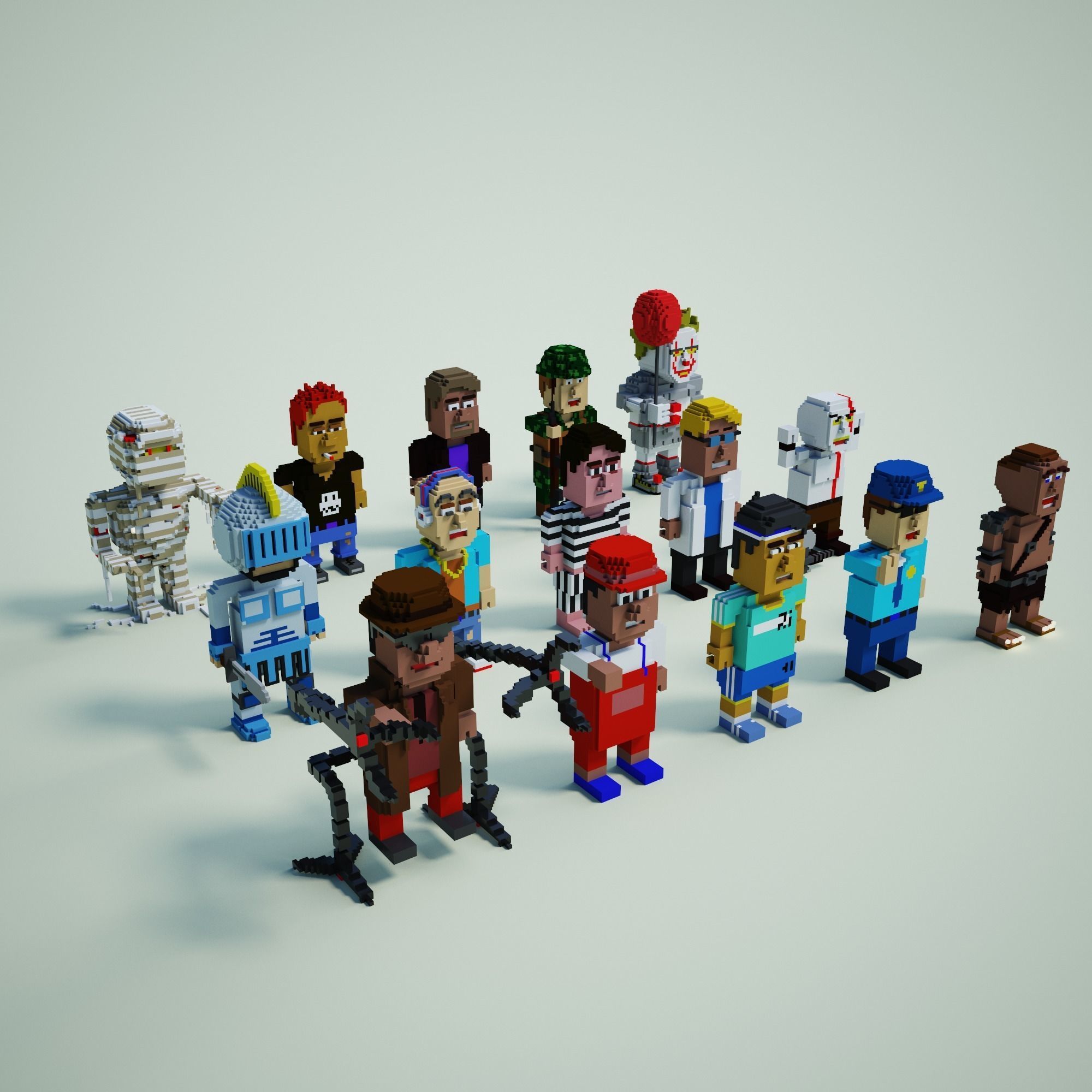 Unique Character Voxel 3D model | CGTrader