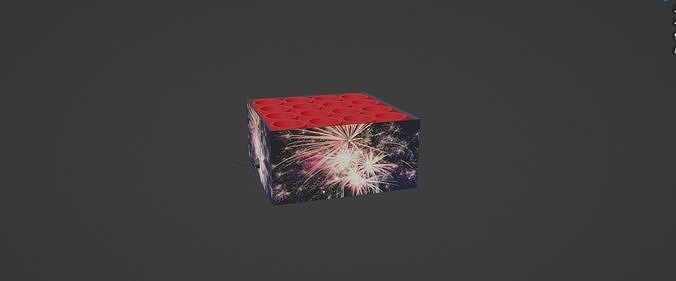3D model Cake firework VR / AR / low-poly | CGTrader