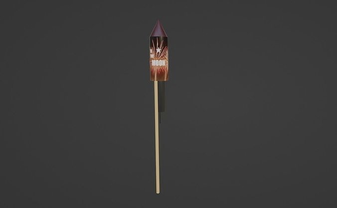 3D model Firework rocket VR / AR / low-poly | CGTrader