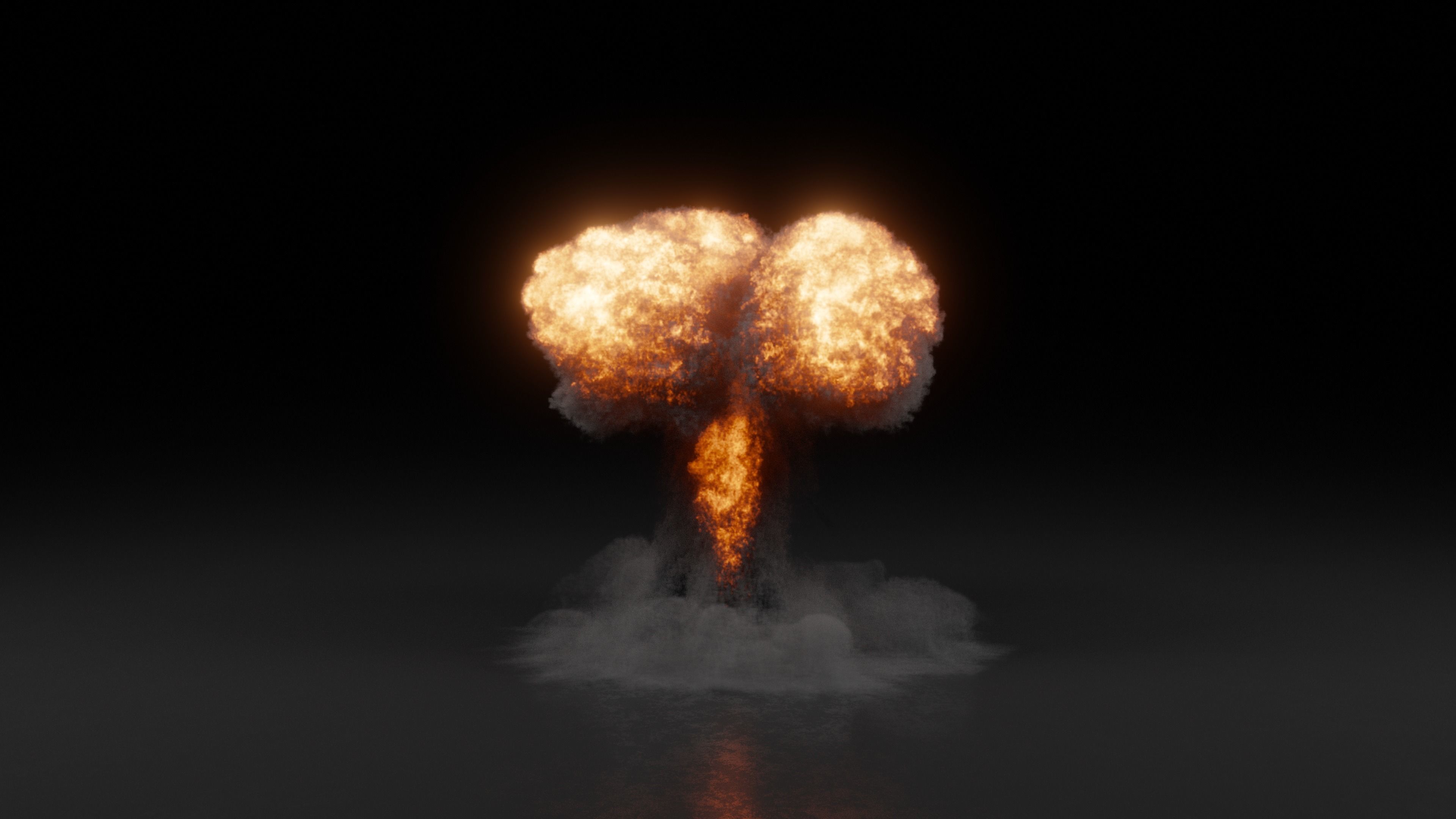 Big Nuclear Explosion 3D Model 3D model animated | CGTrader