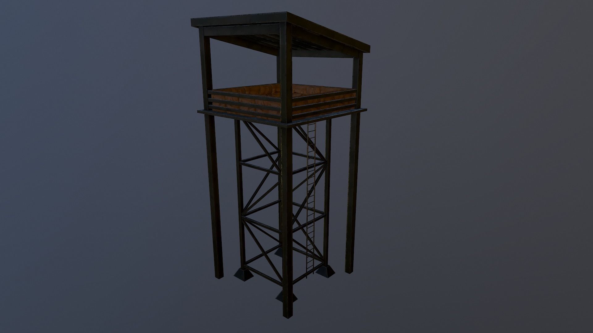 3D model Military Watchtower VR / AR / low-poly | CGTrader
