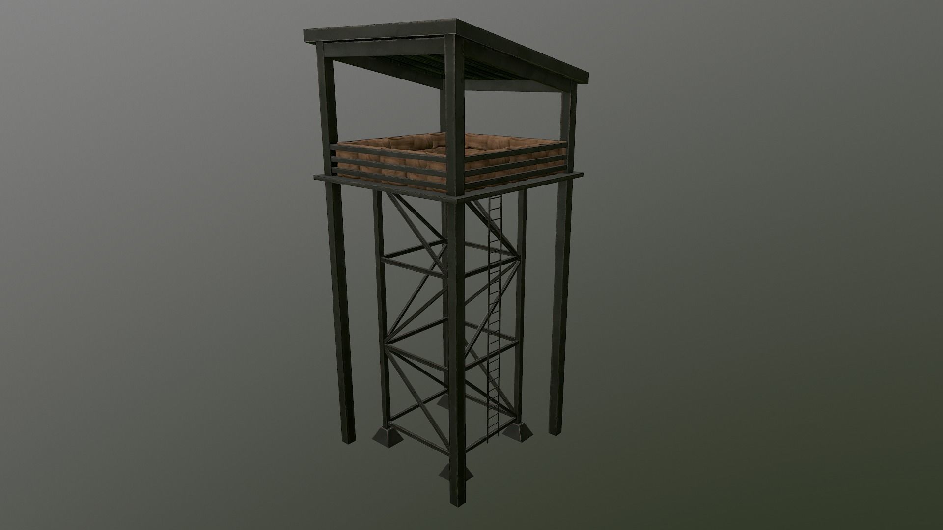 3D model Military Watchtower VR / AR / low-poly | CGTrader