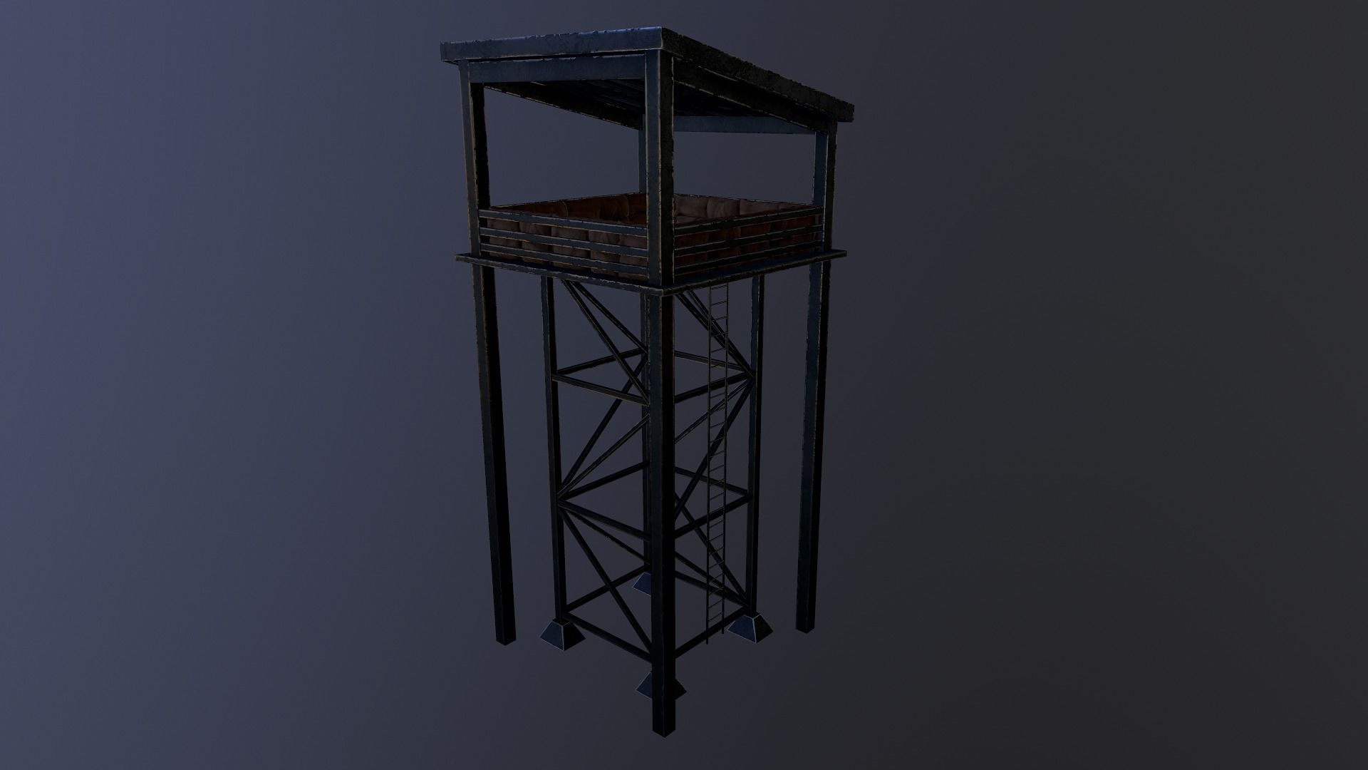 3D model Military Watchtower VR / AR / low-poly | CGTrader