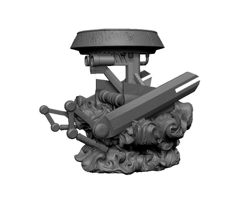 mustafar droid diorama 3D model 3D printable | CGTrader