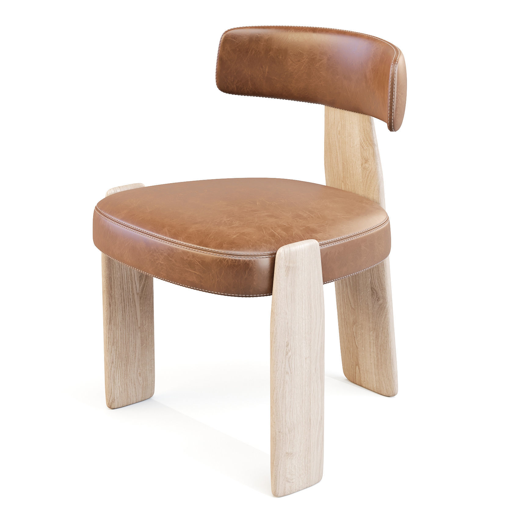 3D model Andreu World Oru SI2270 - Dining Chair VR / AR / low-poly ...