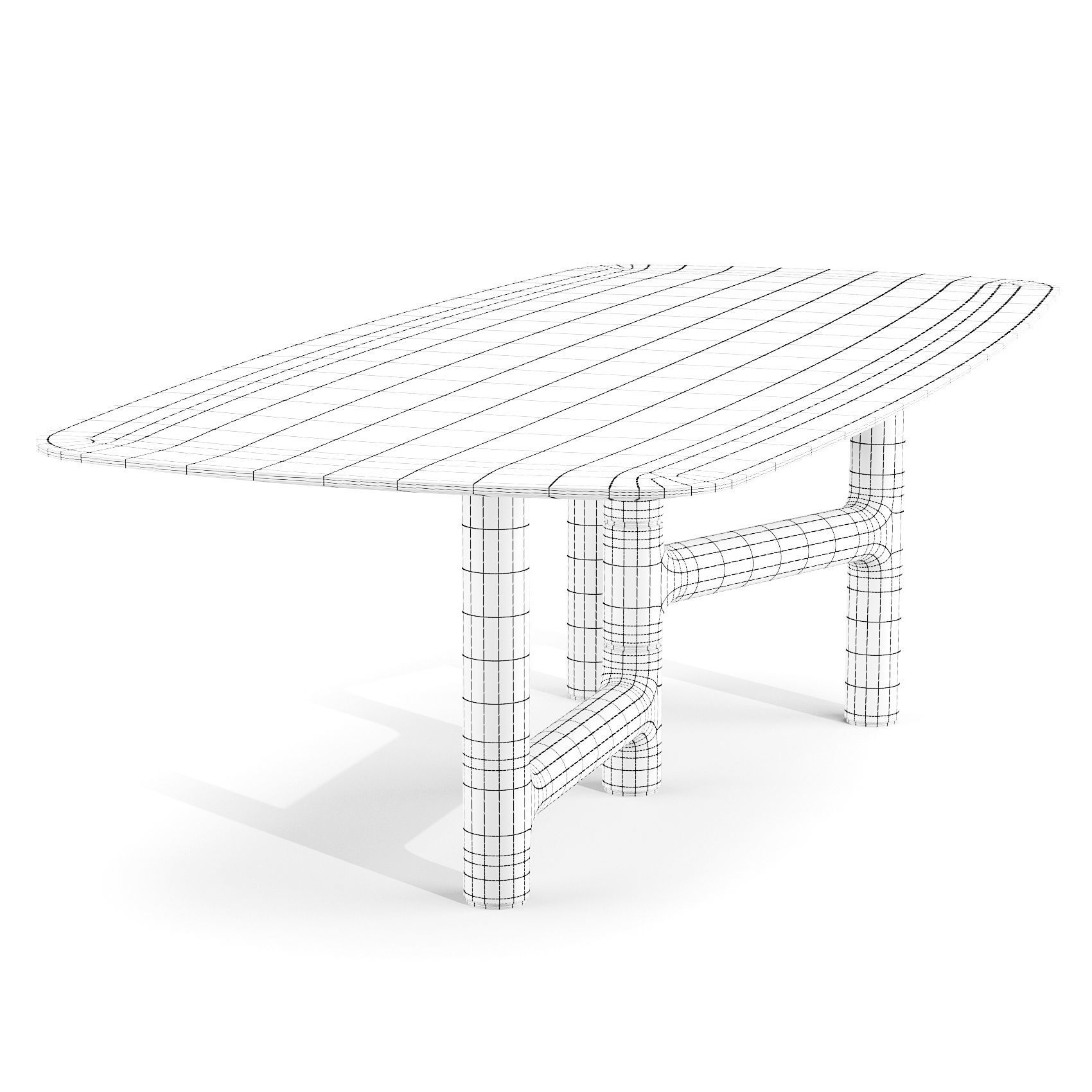 3D model Bonaldo Pivot - Dining Tables Set-02 VR / AR / low-poly | CGTrader