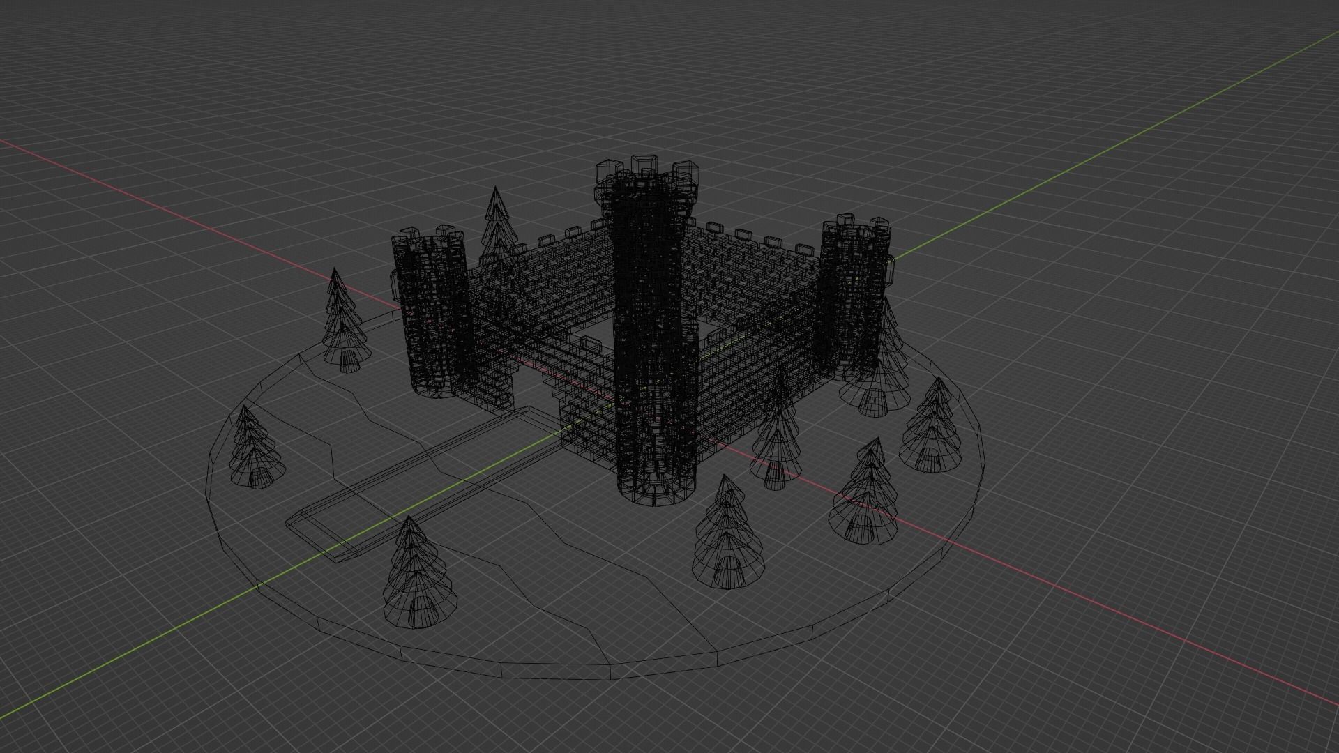 Low Poly Castle free VR / AR / low-poly 3D model | CGTrader