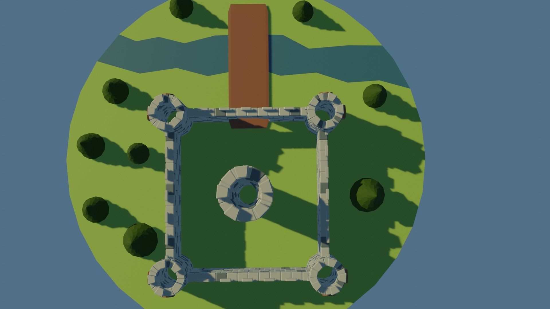 Low Poly Castle free VR / AR / low-poly 3D model | CGTrader