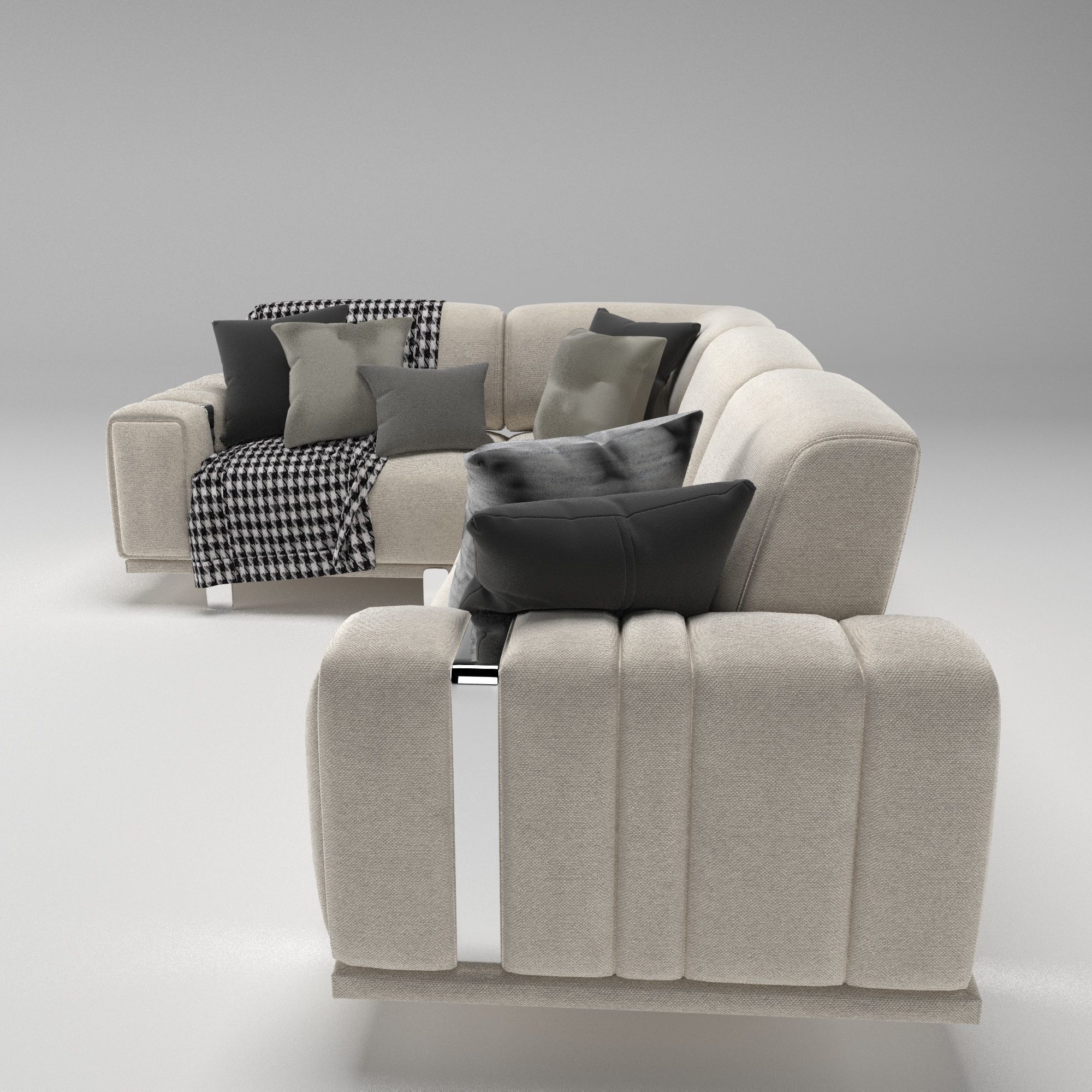 3D model OCEAN FULL CORNER SOFA VR / AR / low-poly | CGTrader