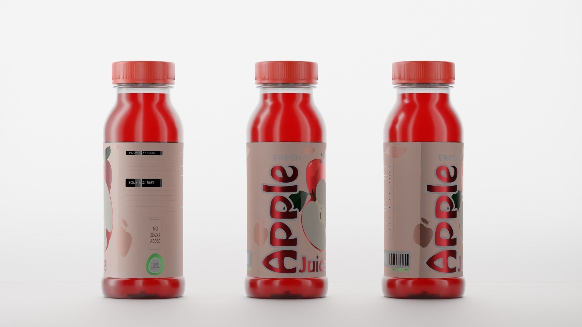 Juice Bottle Mockup 3D model 3D model | CGTrader