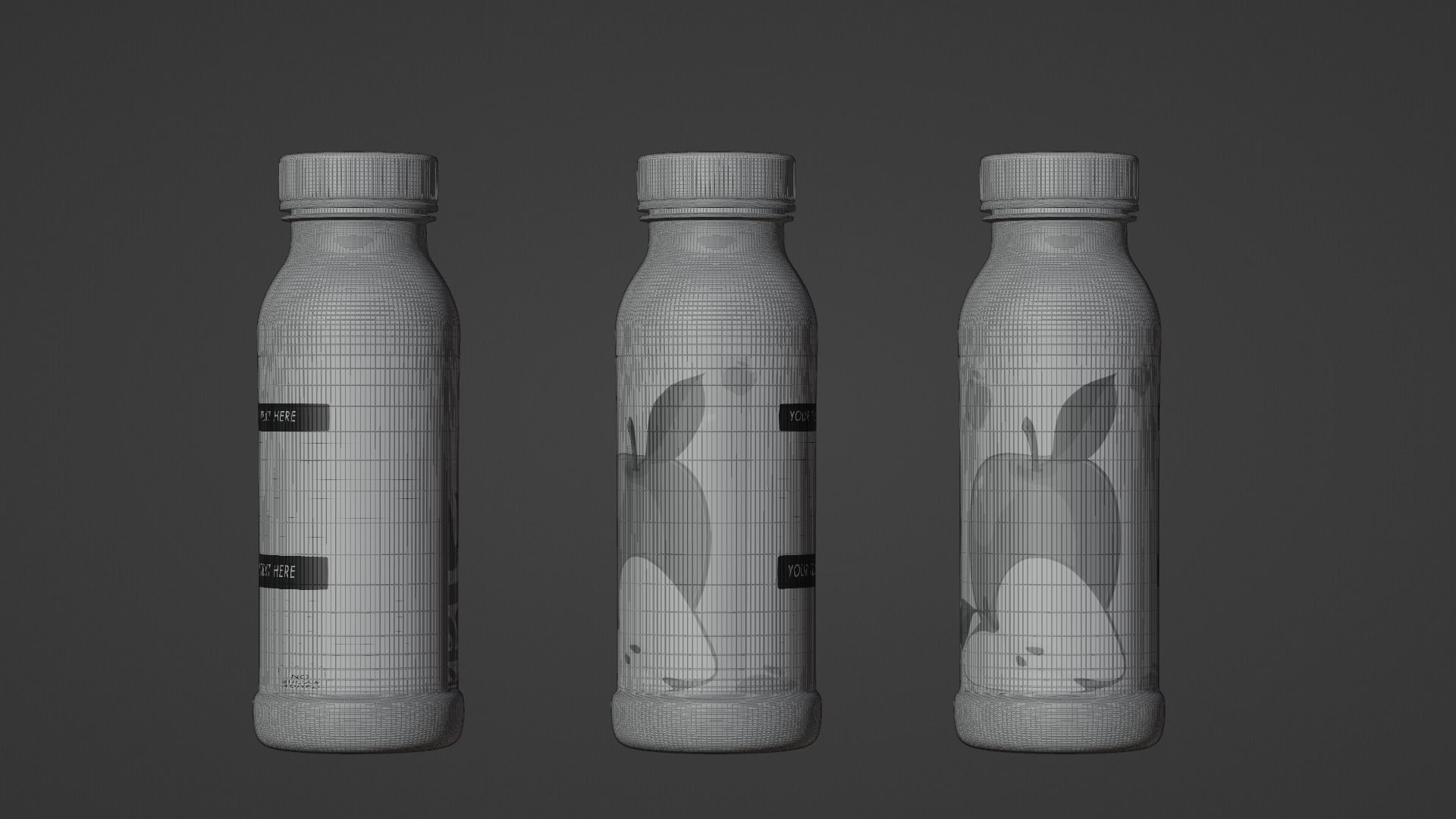 Juice Bottle Mockup 3D model 3D model | CGTrader
