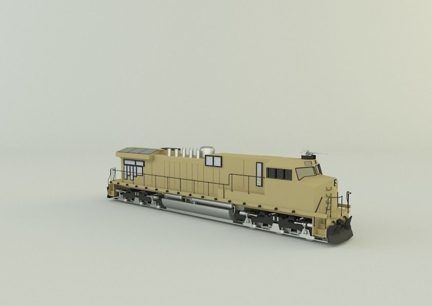 armored locomotive train 3D model | CGTrader