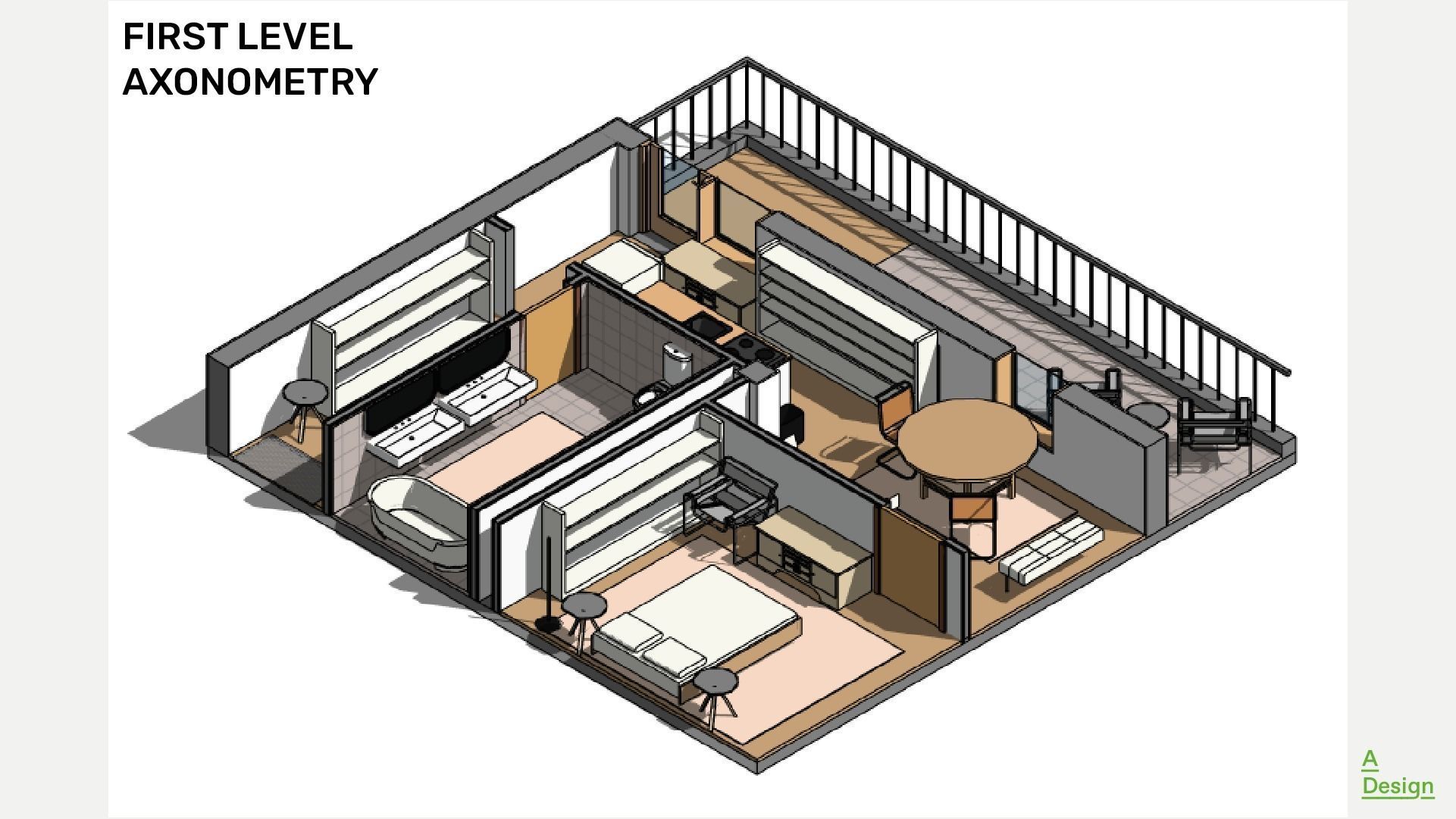 Apartment 50m2 - Revit 3D model | CGTrader
